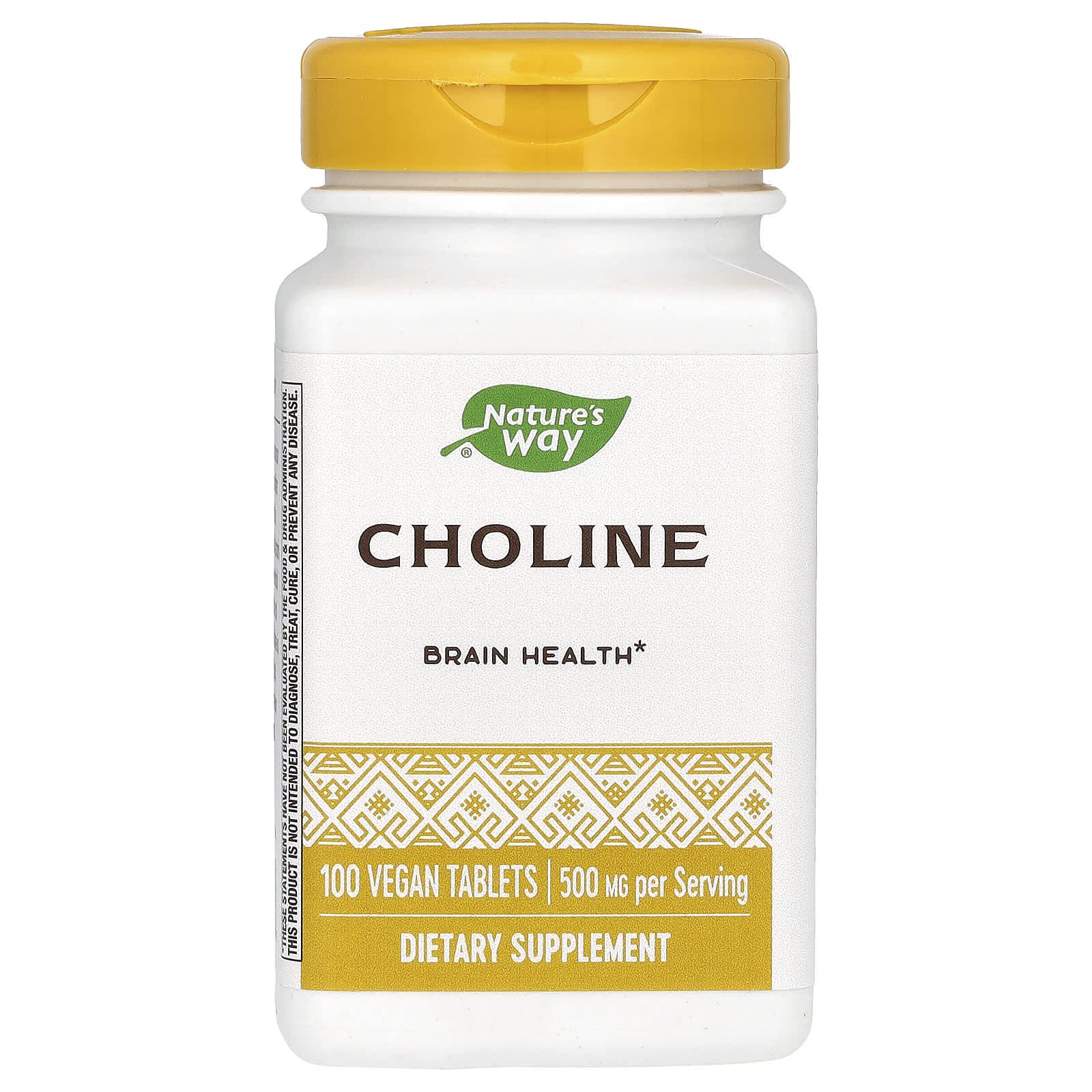 Nature's Way, Choline, 500 mg, 100 Vegan Tablets