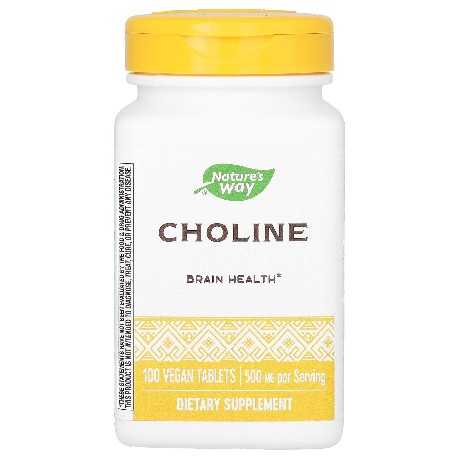 Nature's Way, Choline, 500 mg, 100 Vegan Tablets