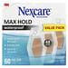 Nexcare, Waterproof Plasters, Max Hold, 60 One Size Plasters