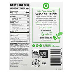 Orgain, Organic Protein Powder, Plant-Based, Vanilla Bean, 10 Packets ...