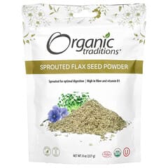 Organic Traditions, Sprouted Flax Seed Powder, 8 oz (227 g)