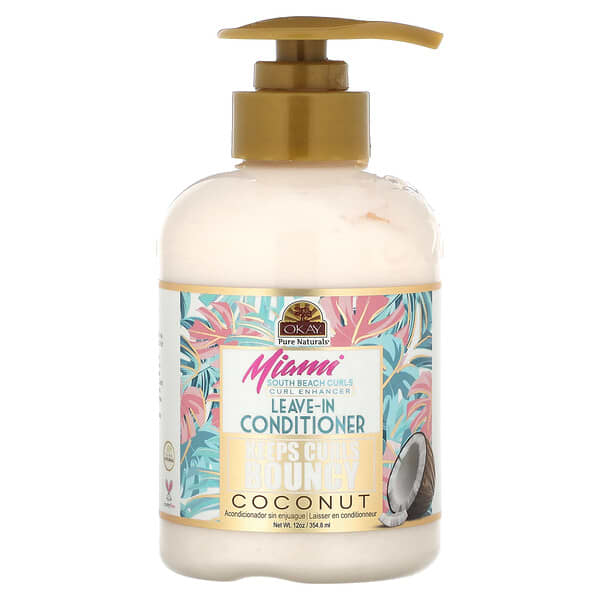 Okay Pure Naturals, Miami South Beach Curls, Coconut Curl Enhancer ...