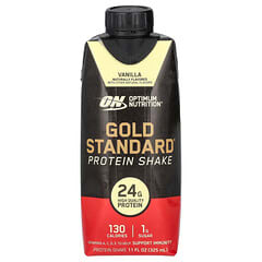 Optimum Nutrition, Gold Standard Protein Shake, Vanilla, 4 Cartons, 11 ...
