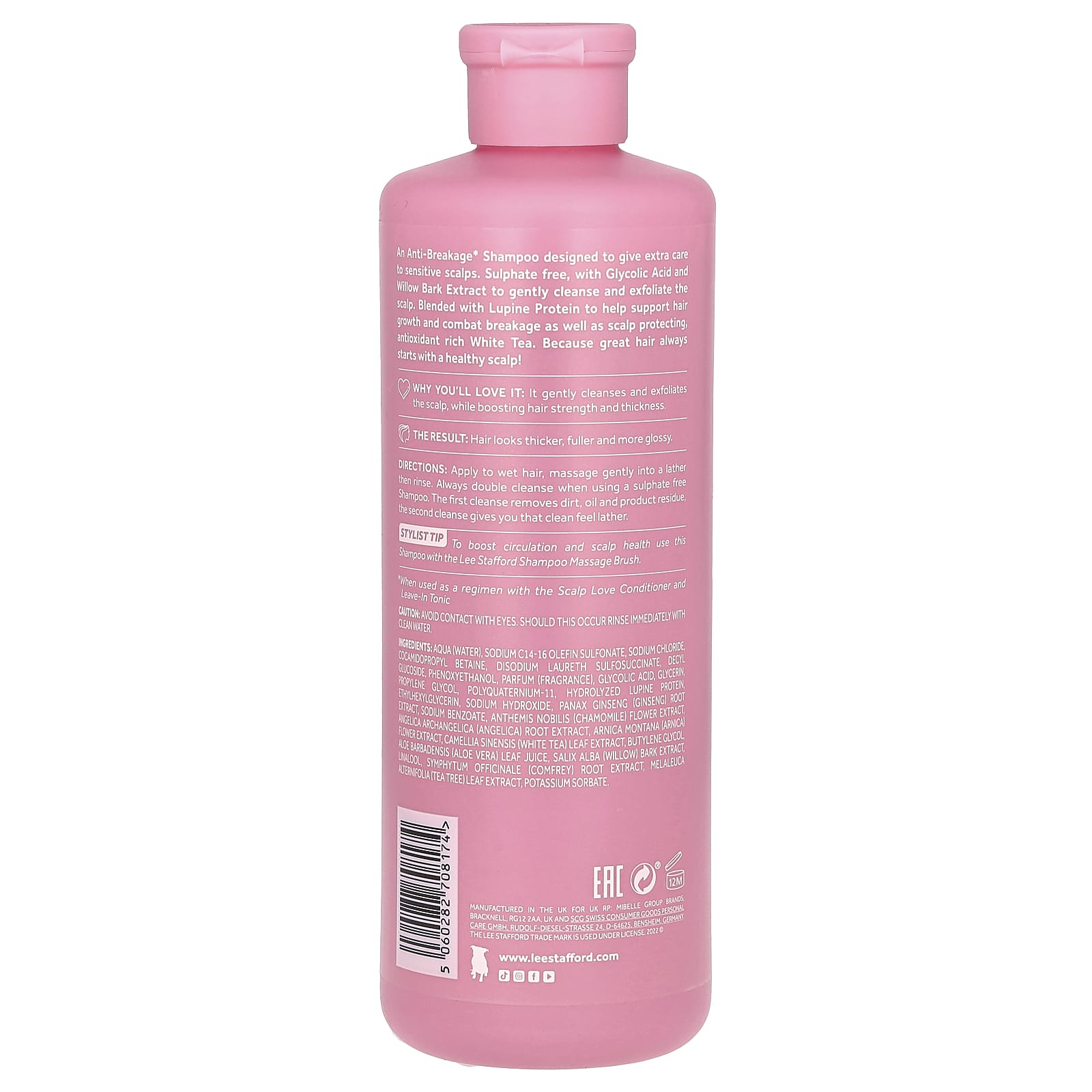 Lee Stafford, Scalp Love, Anti-Breakage Shampoo, For Fine Hair & Sensitive Scalps, 16.9 fl oz ...