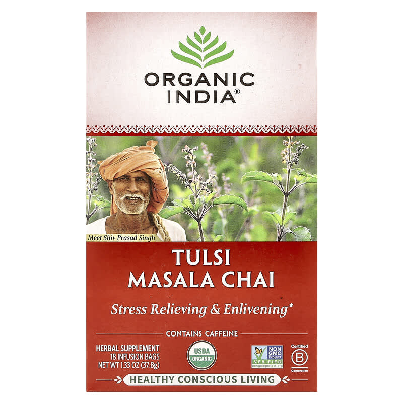Tulsi Tea Masala Chai 18 Teebeutel 37 8 g 1 33 oz