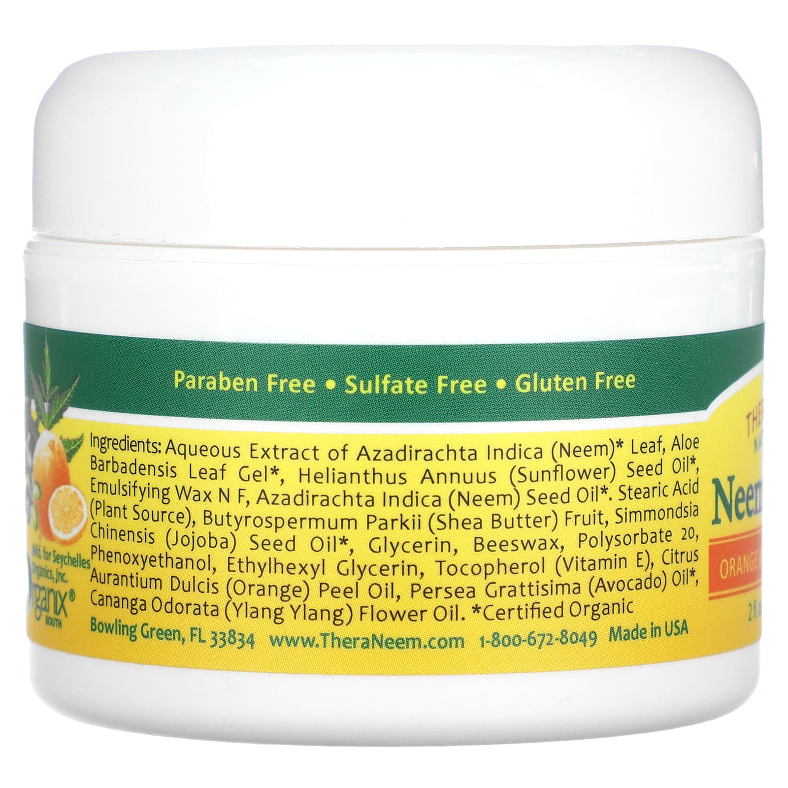 Organix South, TheraNeem Naturals, Neem Cream, Orange & Ylang Ylang, 2 ...