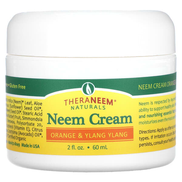 Organix South, TheraNeem Naturals, Neem Cream, Orange & Ylang Ylang, 2 ...