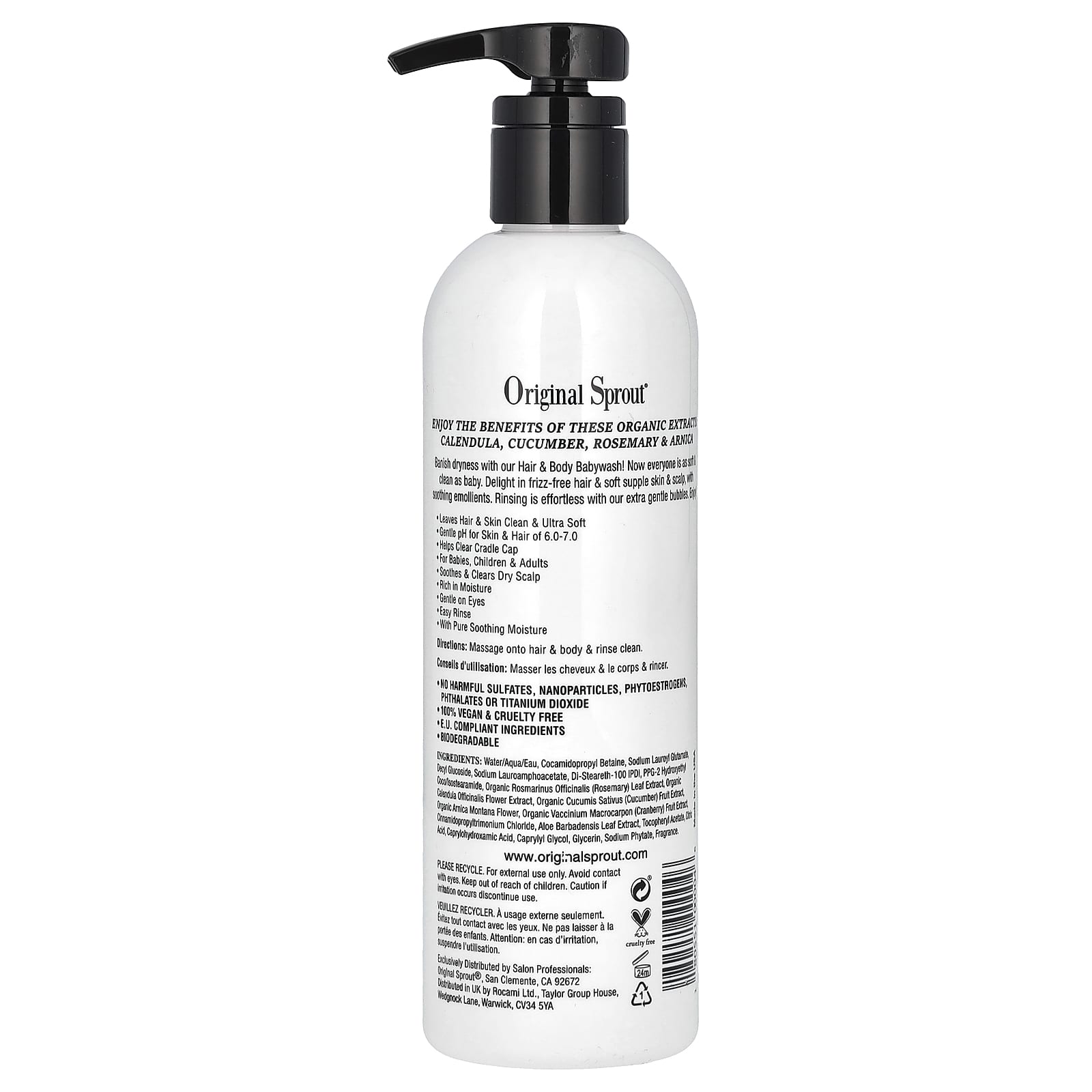 Original Sprout, 经典系列，二合一洗发沐浴露，12 液量盎司（354 毫升）