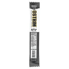 Ostrim, 100% Grass-Fed Beef Stick, Ostrich Added, Pepper, 1 Stick, 1.5 ...