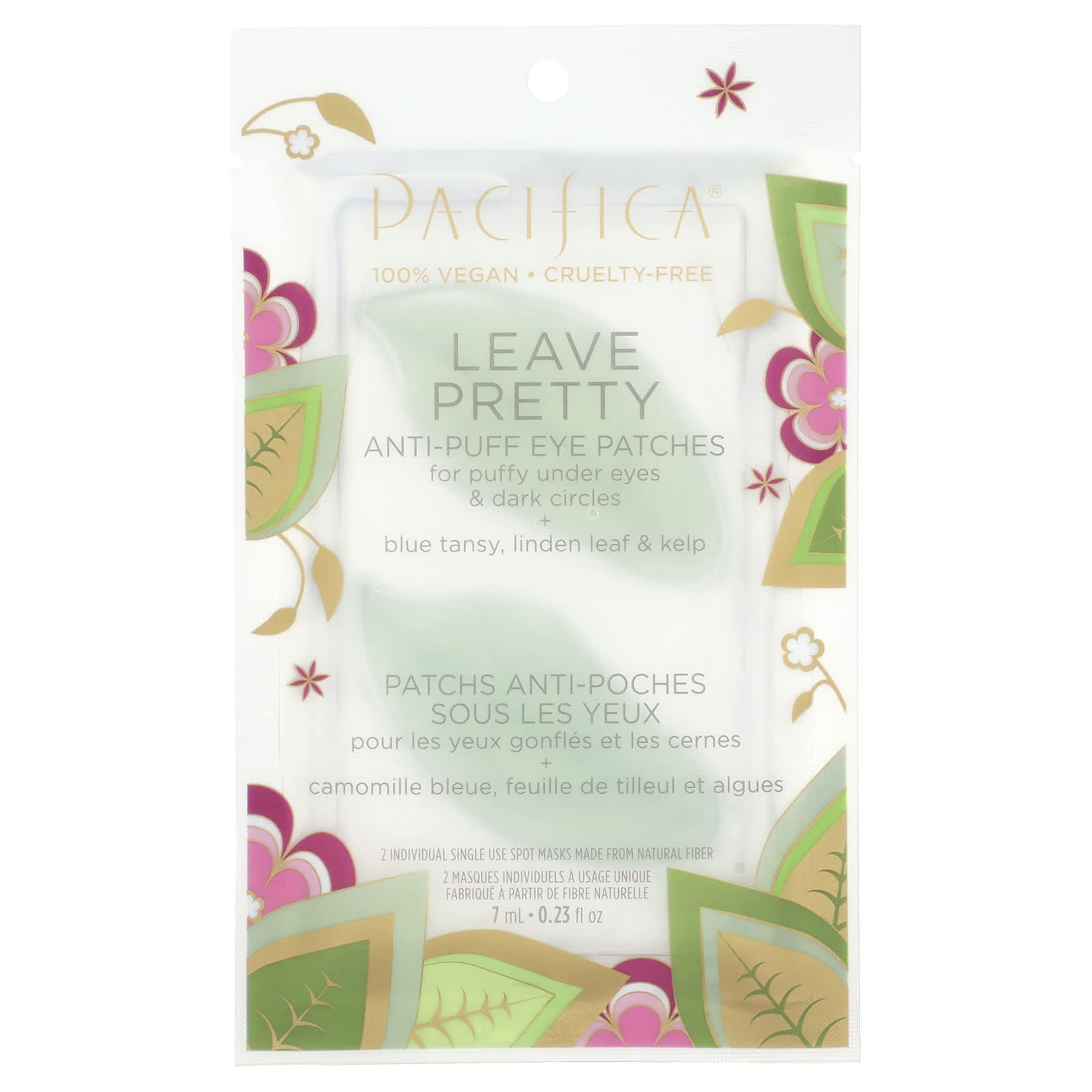 Pacifica, Leave Pretty, Anti-Puff Eye Patches, 2 Spot Mask, 0.23 fl oz ...