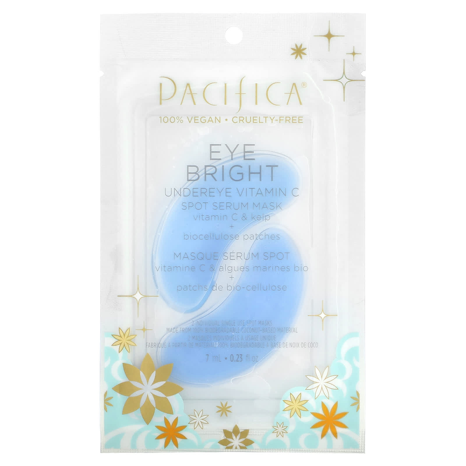 Pacifica, Eye Bright, Undereye Vitamin C Spot Serum Beauty Mask, 2 ...
