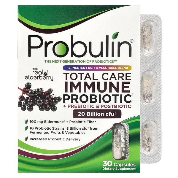 Probulin, Total Care Immune Probiotic + Prebiotic & Postbiotic with ...