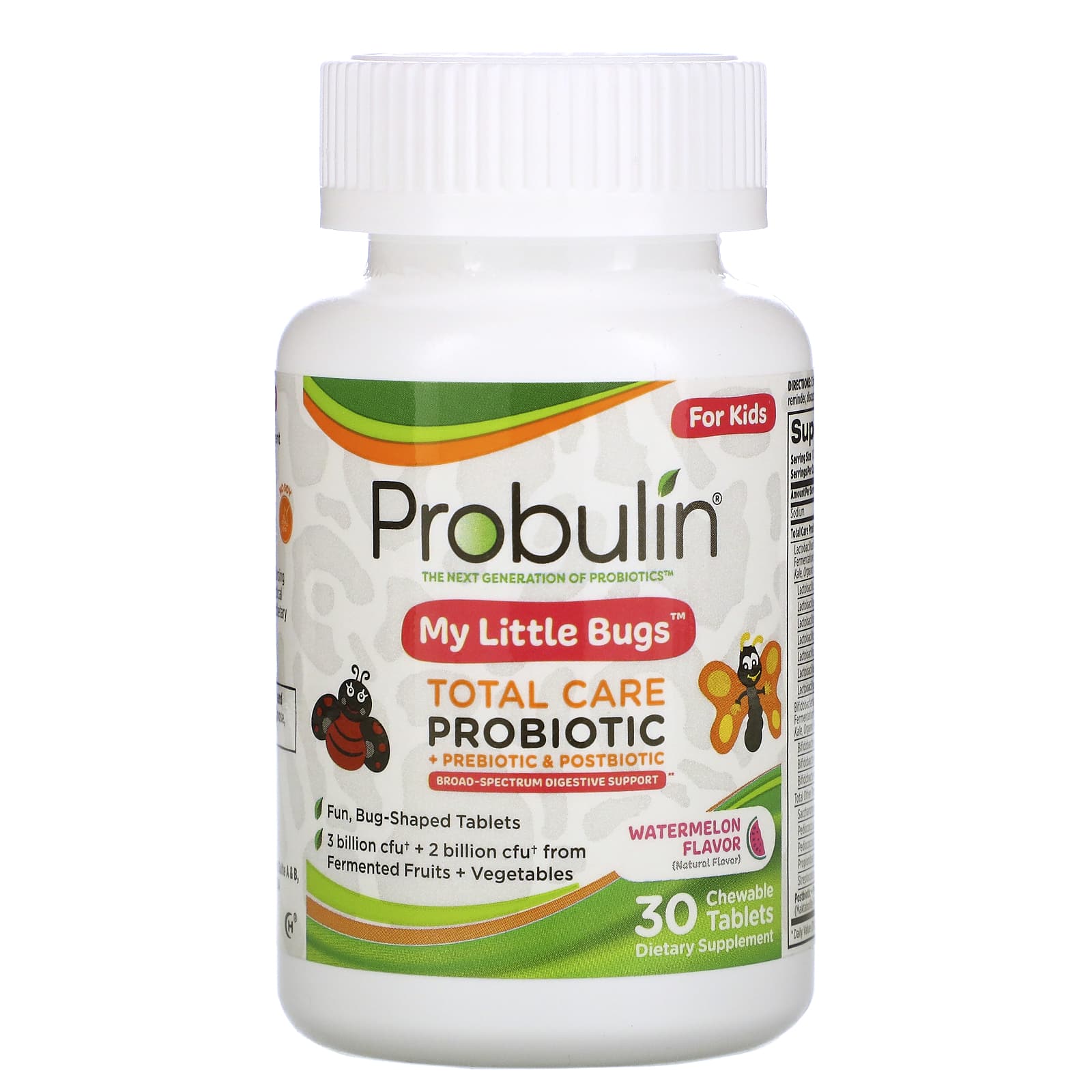 Probulin, For Kids, My Little Bugs, Total Care Probiotic + Prebiotic ...