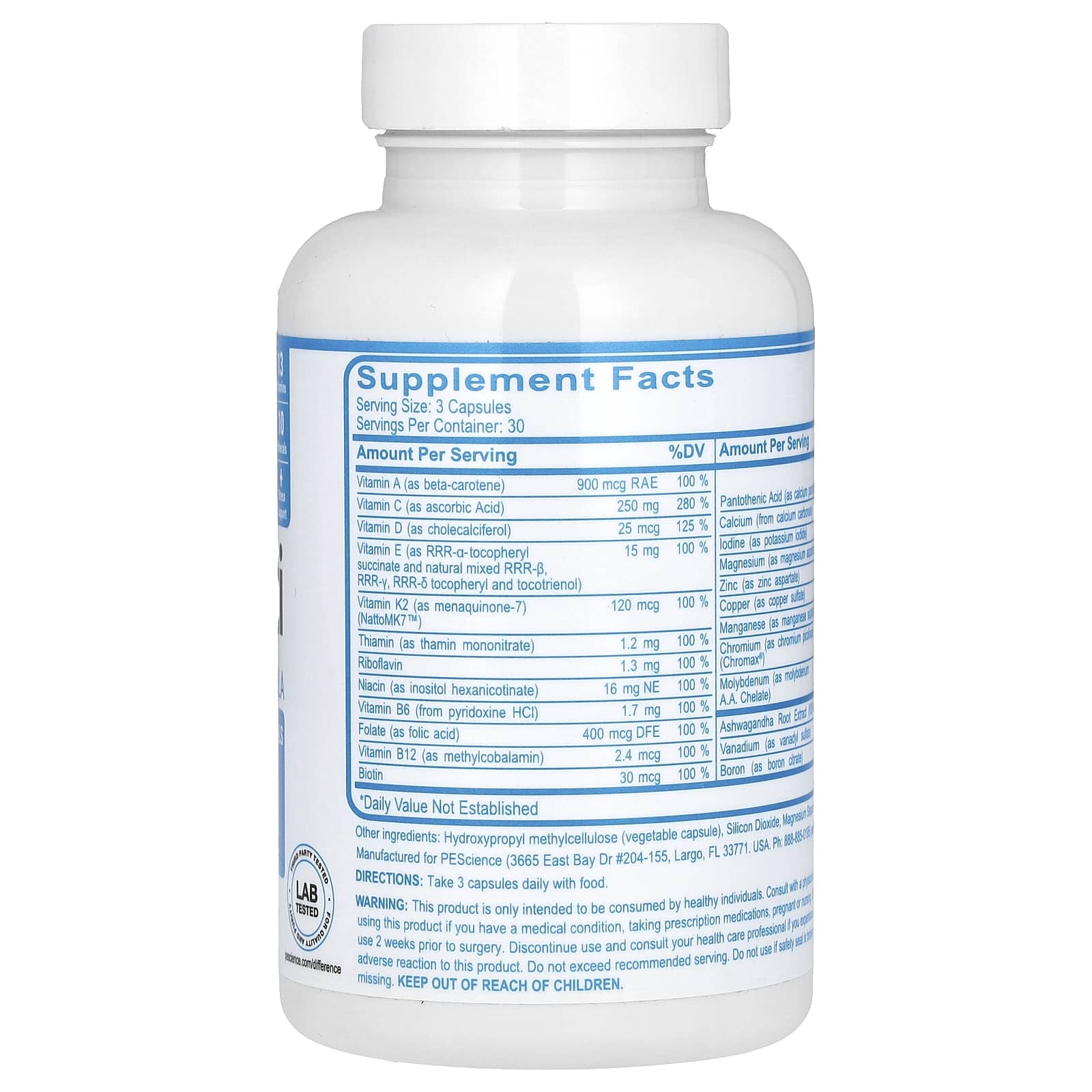 PEScience, TruMulti, Men's Formula, 90 Capsules