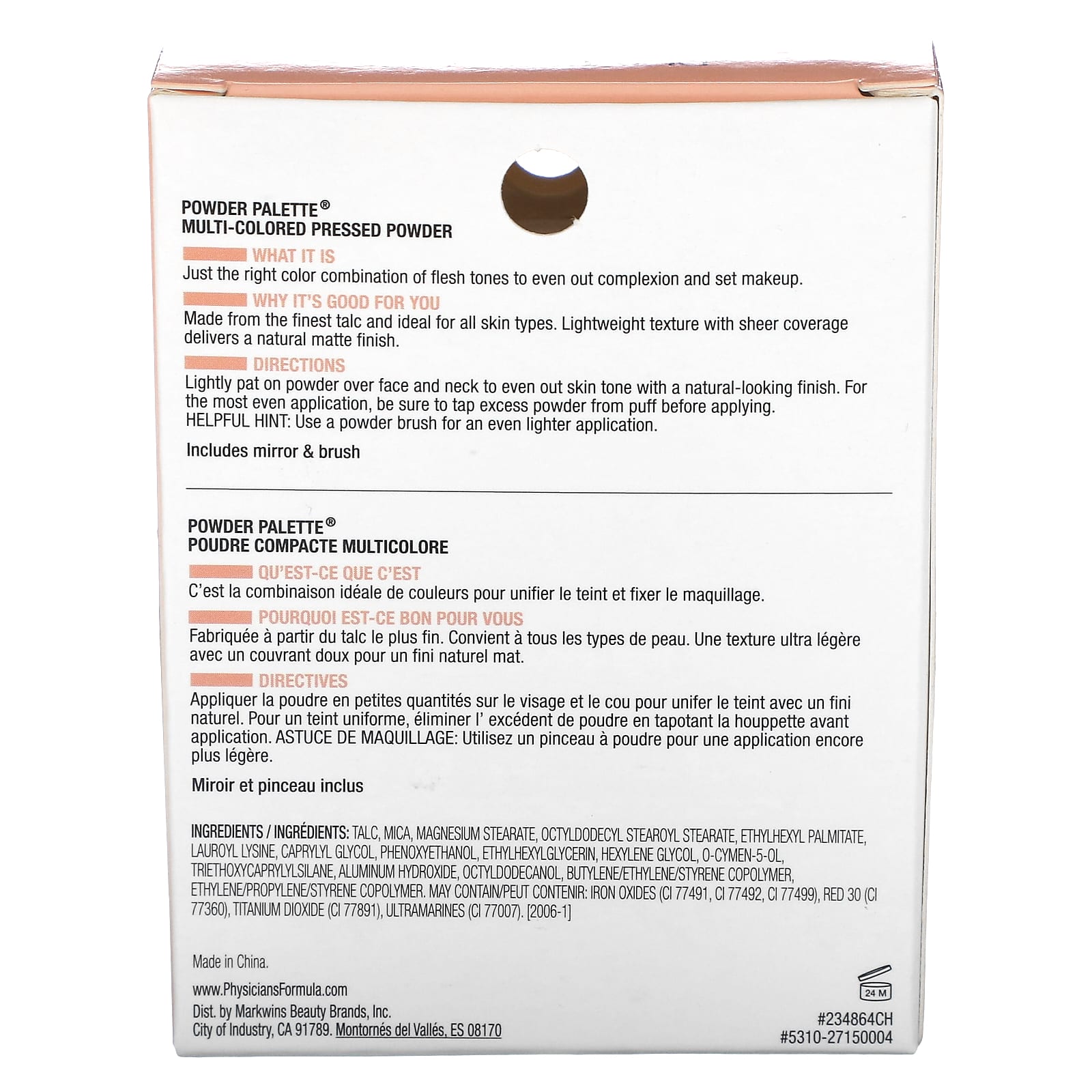 Physicians Formula, Powder Palette, Multi-Colored Pressed Powder, 2715 ...