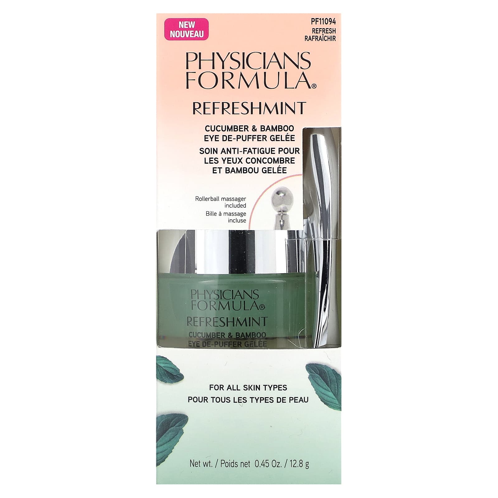 Physicians Formula, Refreshmint, Cucumber & Bamboo Eye De-Puffer Gelee ...