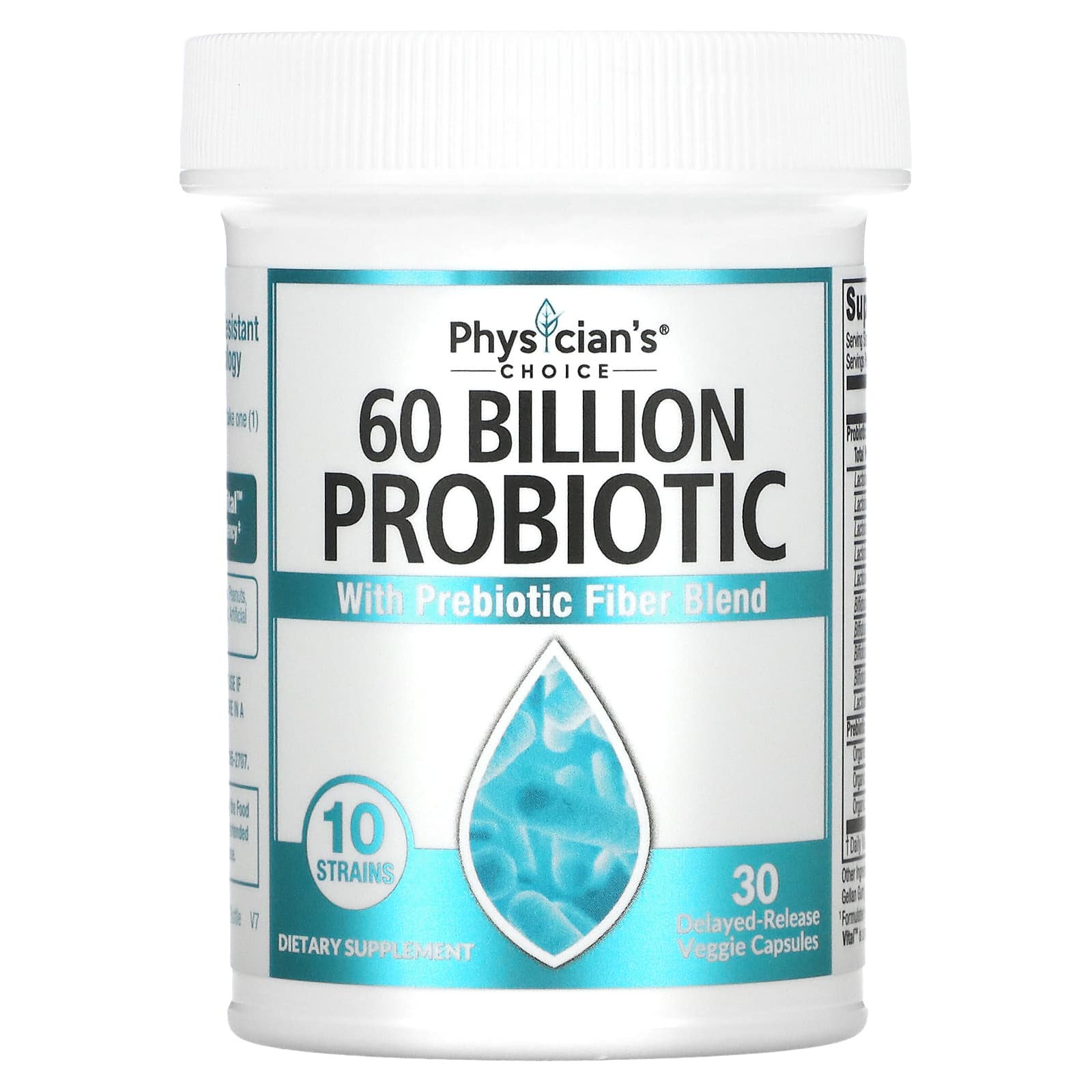 Physicians Choice 60 Billion Probiotic 30 Delayed Release Veggie