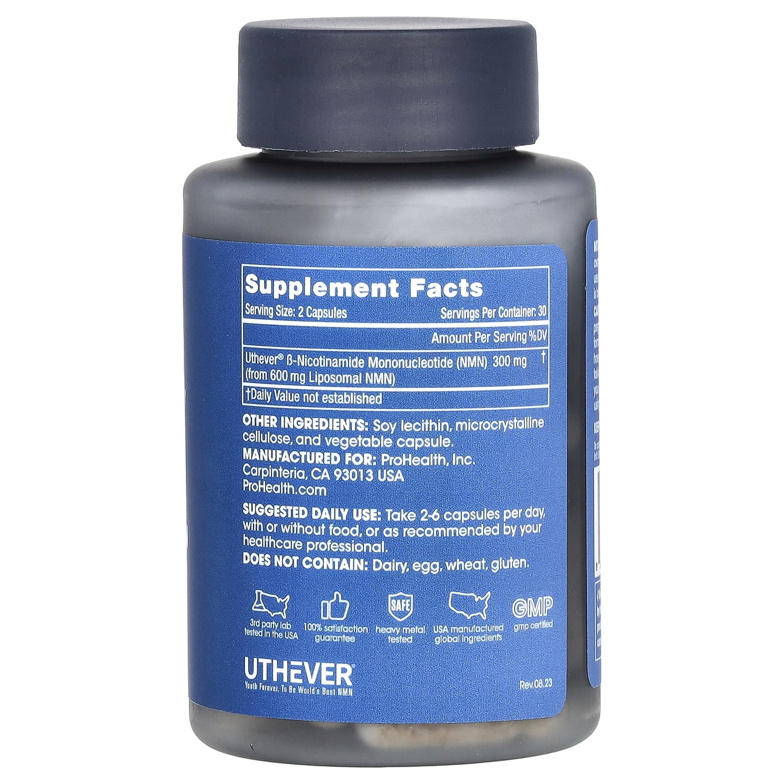 Prohealth Longevity 리포소말 Nmn Pro 300 300mg 캡슐 60정 캡슐 1정당 150mg