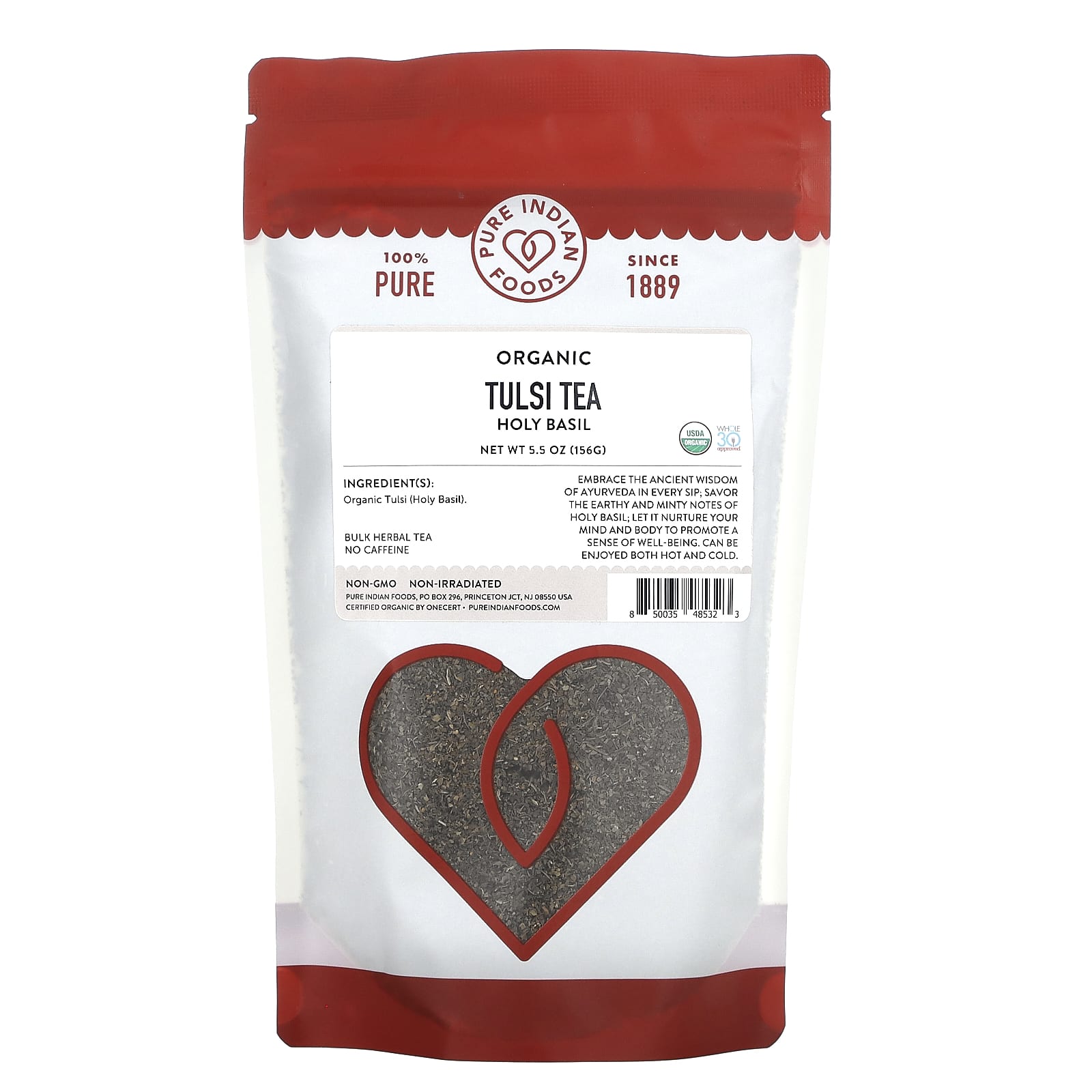 Pure Indian Foods, Organic Tulsi Tea, Holy Basil, 5.5 oz (156 g)