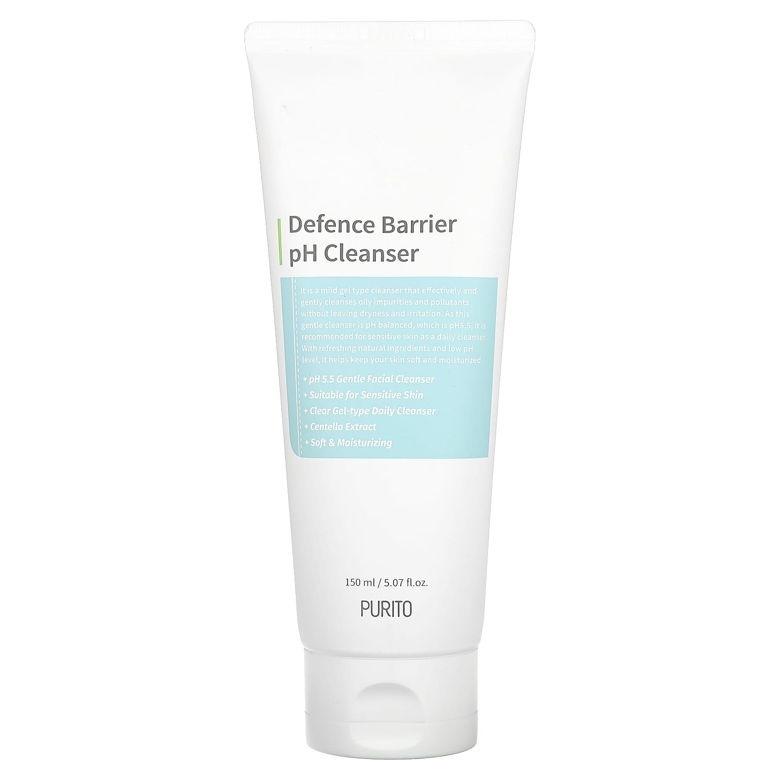 Purito, Defence Barrier pH Cleanser, 5.07 fl oz (150 ml)