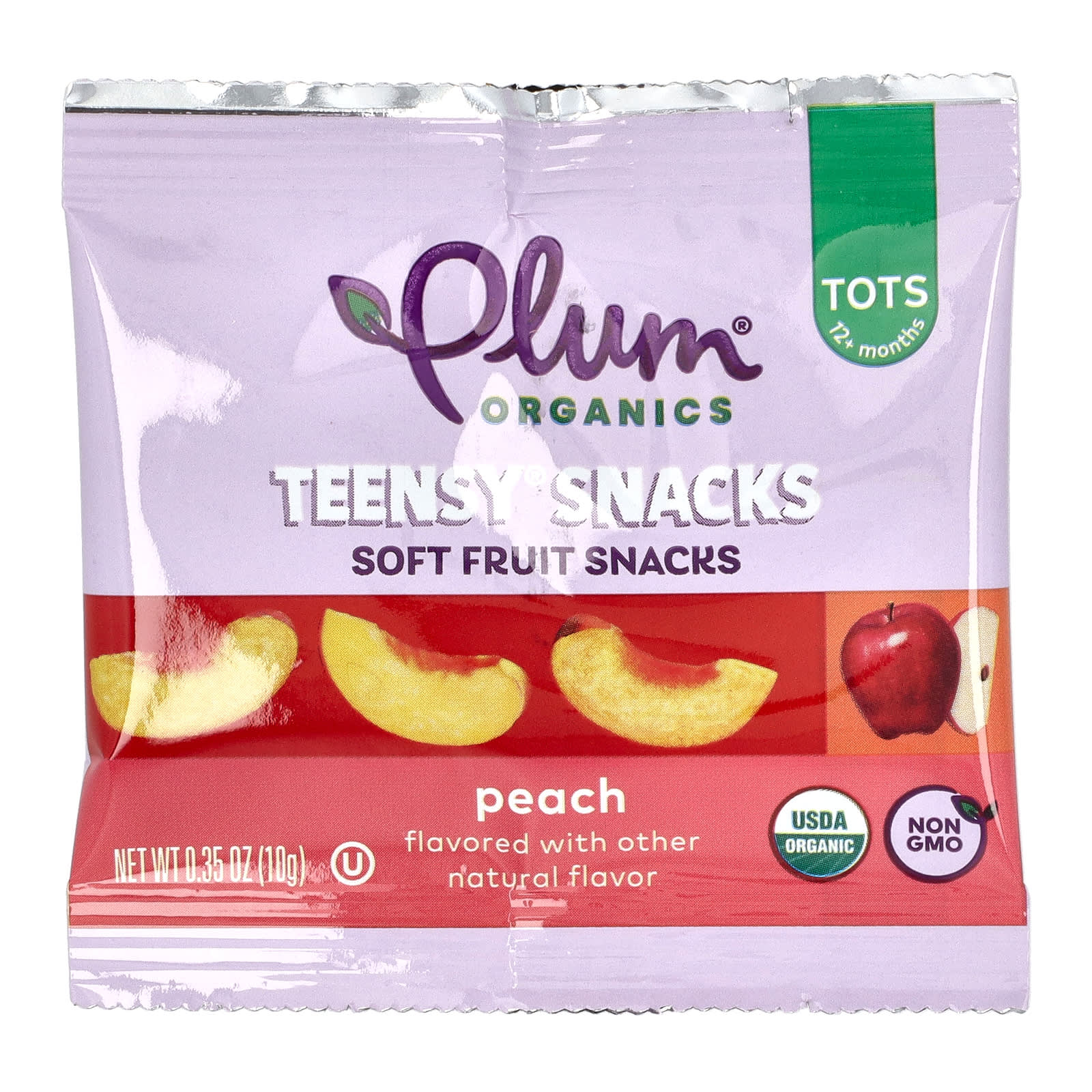 Plum Organics, Teensy Soft Fruits Snacks, 12+ Months, Peach, 5 Packs, 0 ...
