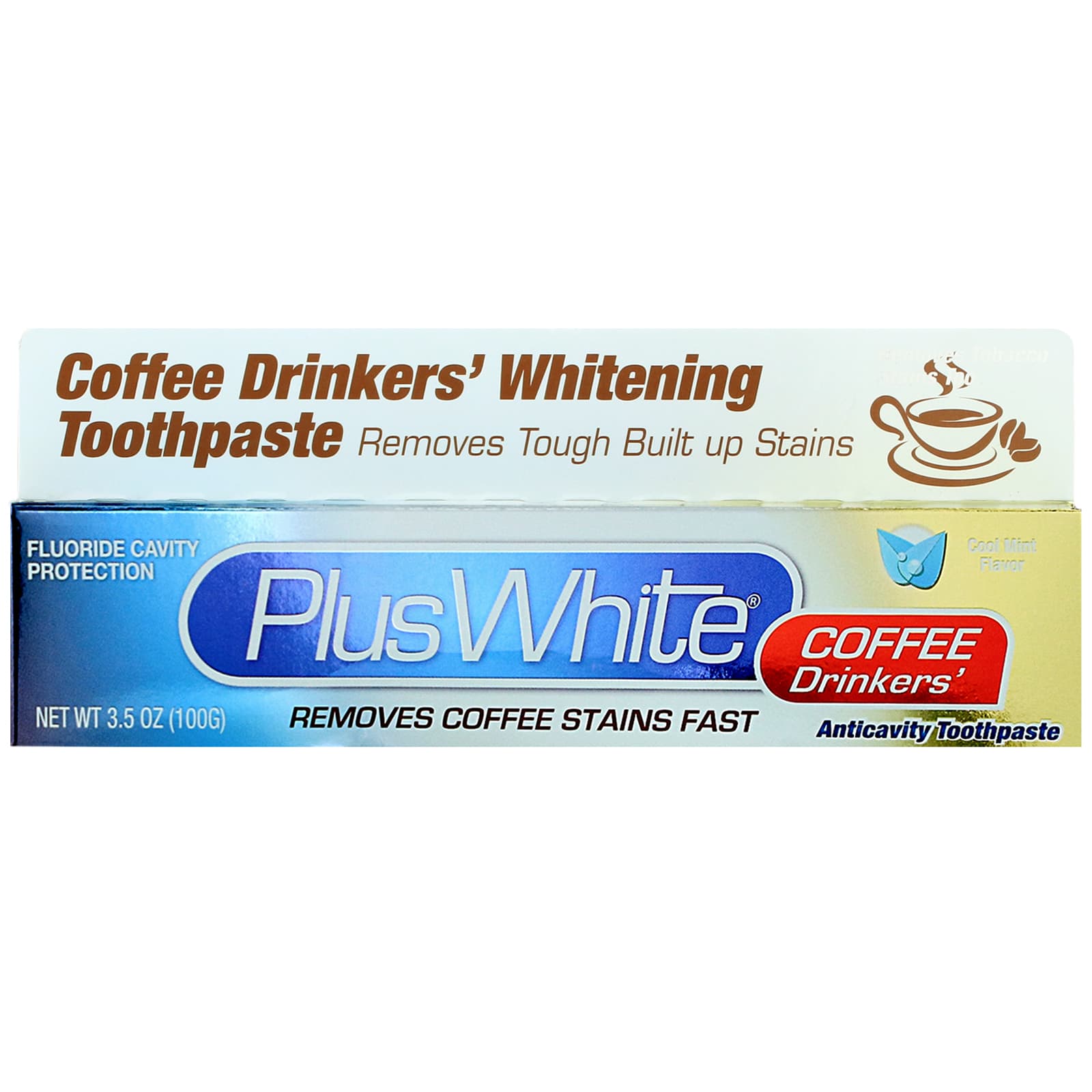 Plus White, Coffee Drinkers' Whitening Toothpaste, Cool Mint, 3.5 oz ...