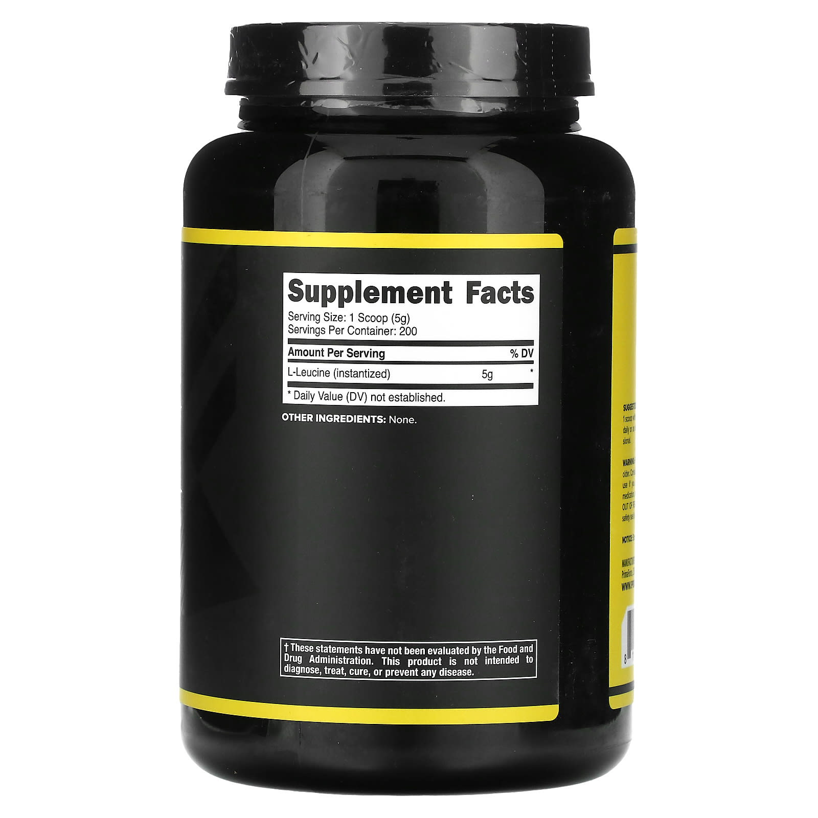 Primaforce, L-Leucine, Unflavored, 2.2 lb (1,000 g)