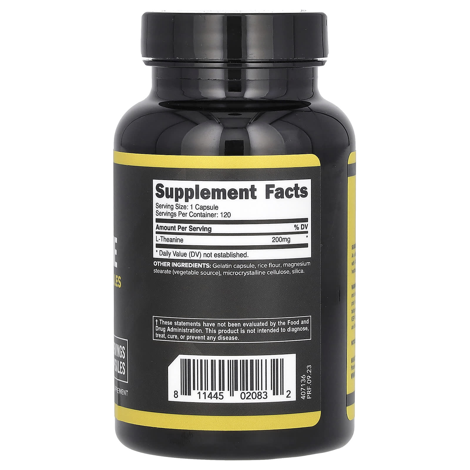 Primaforce, L-Theanine, 200 mg, 120 Capsules