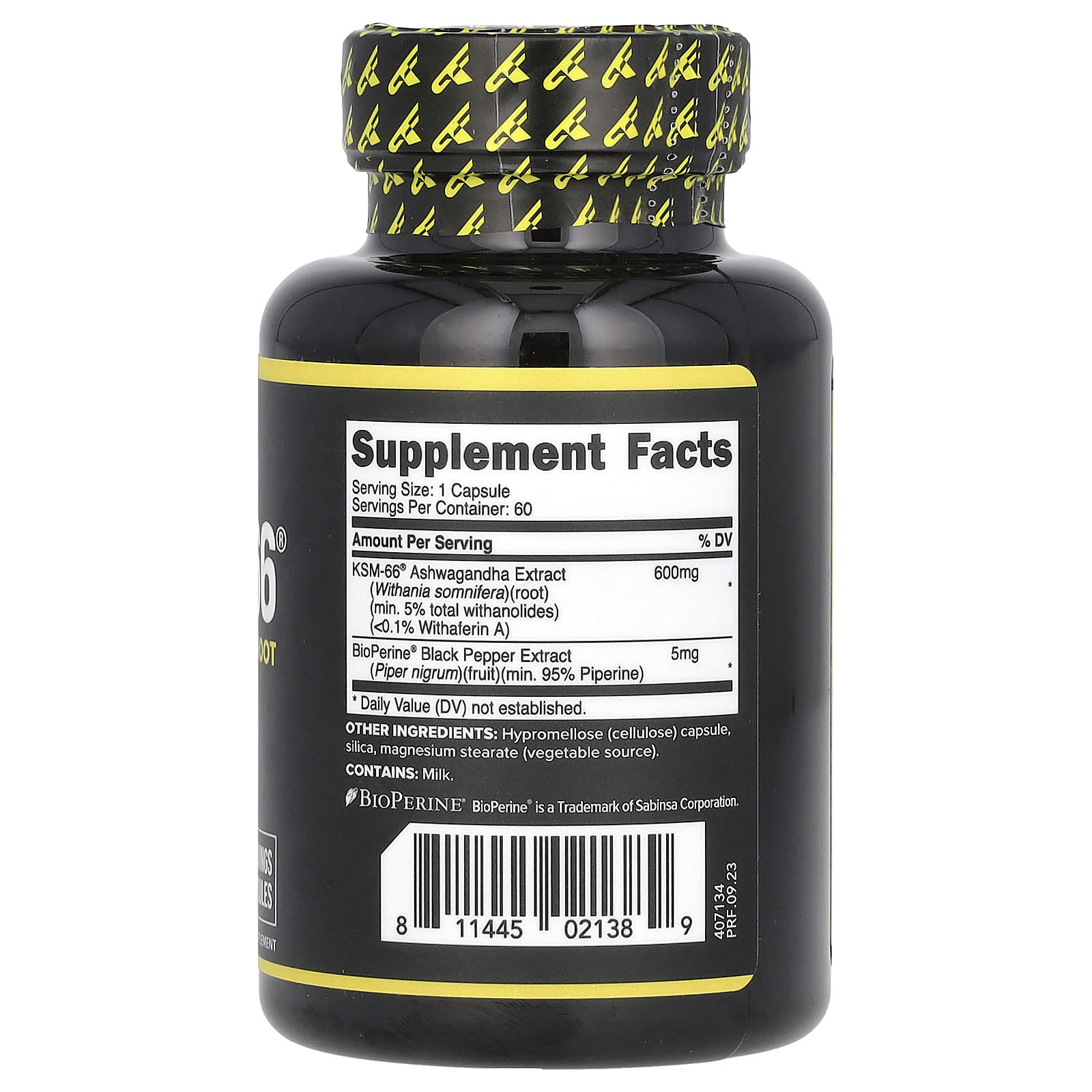 Primaforce, KSM-66, Ashwagandha Root Extract, 600 mg, 60 Capsules