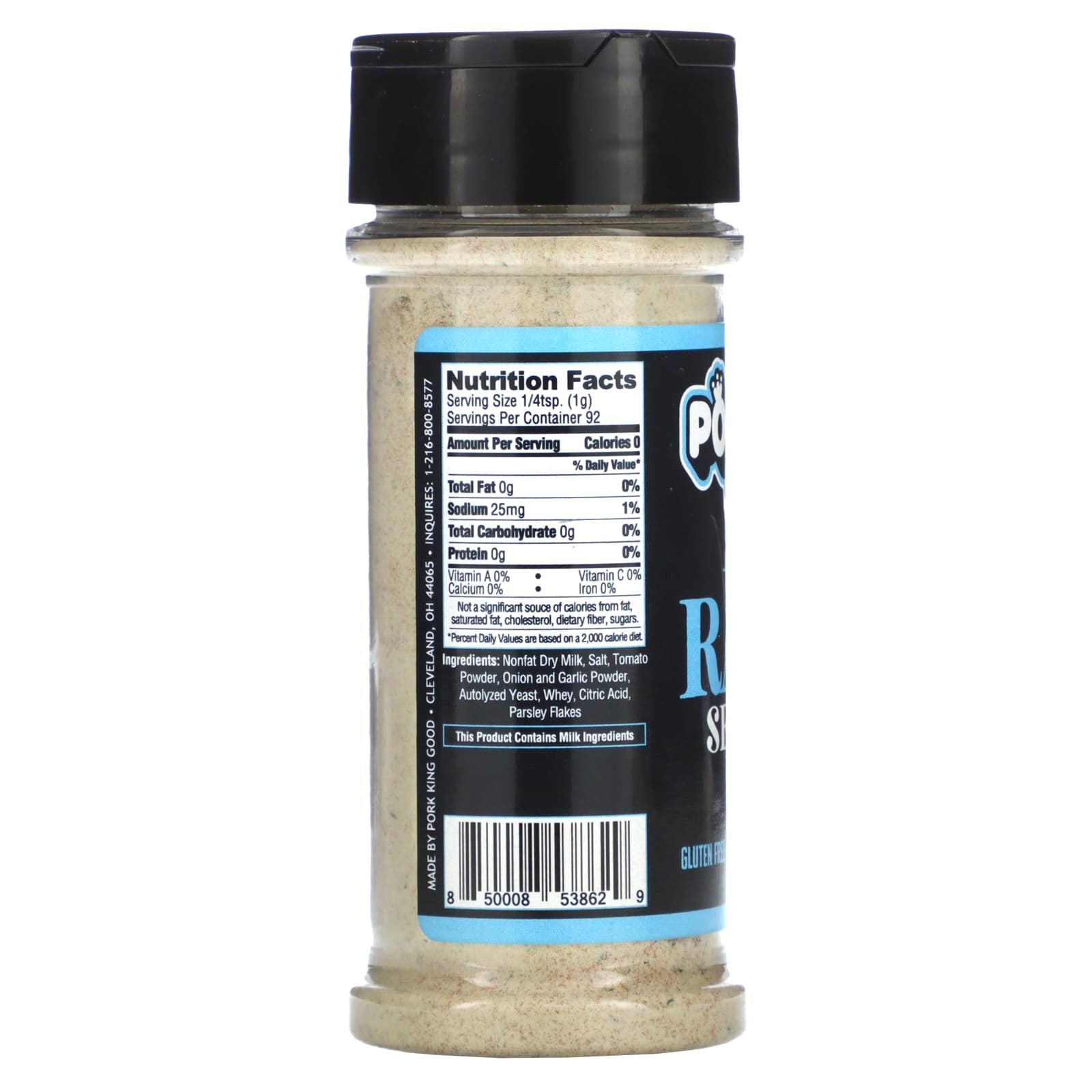 Pork King Good, Ranch Seasoning, 3.25 oz (92 g)
