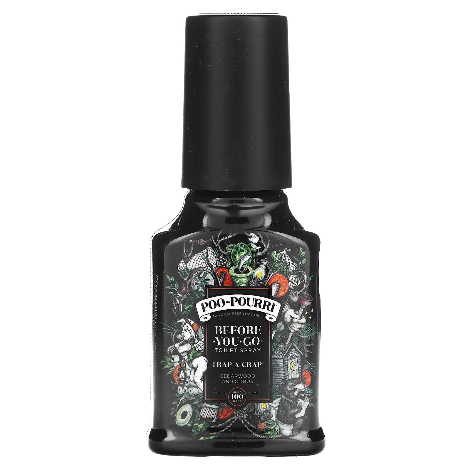 Poo-Pourri, Before-You-Go® Toilet Sprays, Trap-A-Crap, Cedarwood and ...