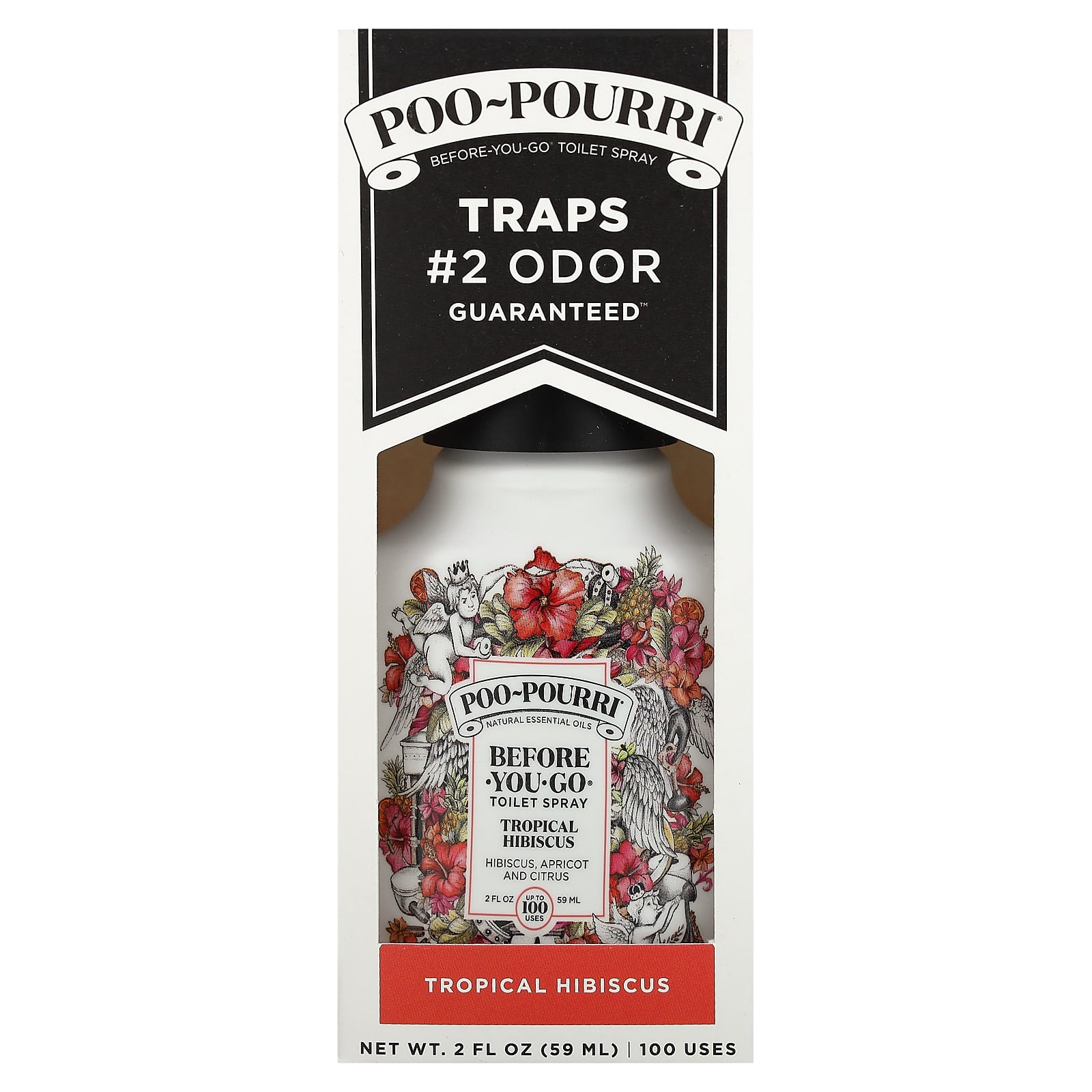 Poo-Pourri, Before-You-Go® Toilet Sprays, Tropical Hibiscus, 2 fl oz ...