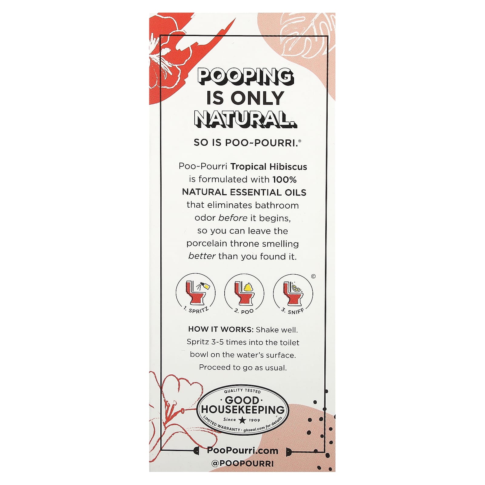 Poo-Pourri, Before-You-Go® Toilet Sprays, Tropical Hibiscus, 2 fl oz ...