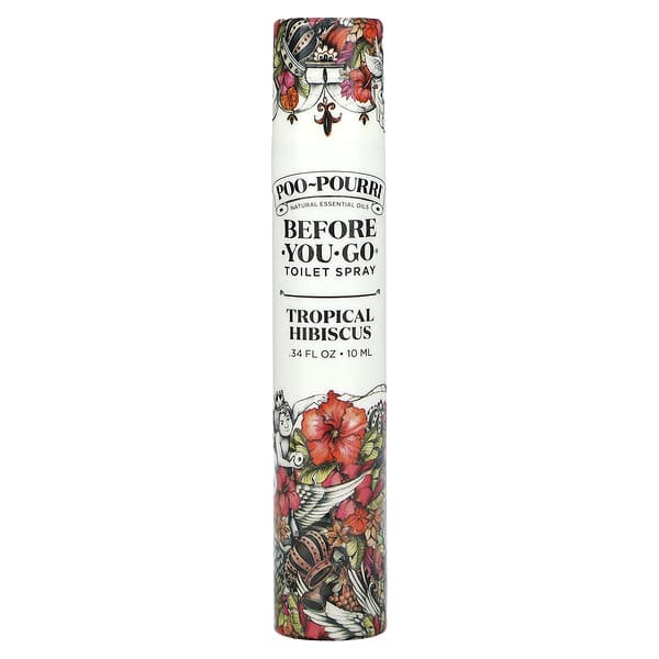 Poo-Pourri, Before-You-Go® Toilet Sprays, Tropical Hibiscus, 0.34 fl oz ...
