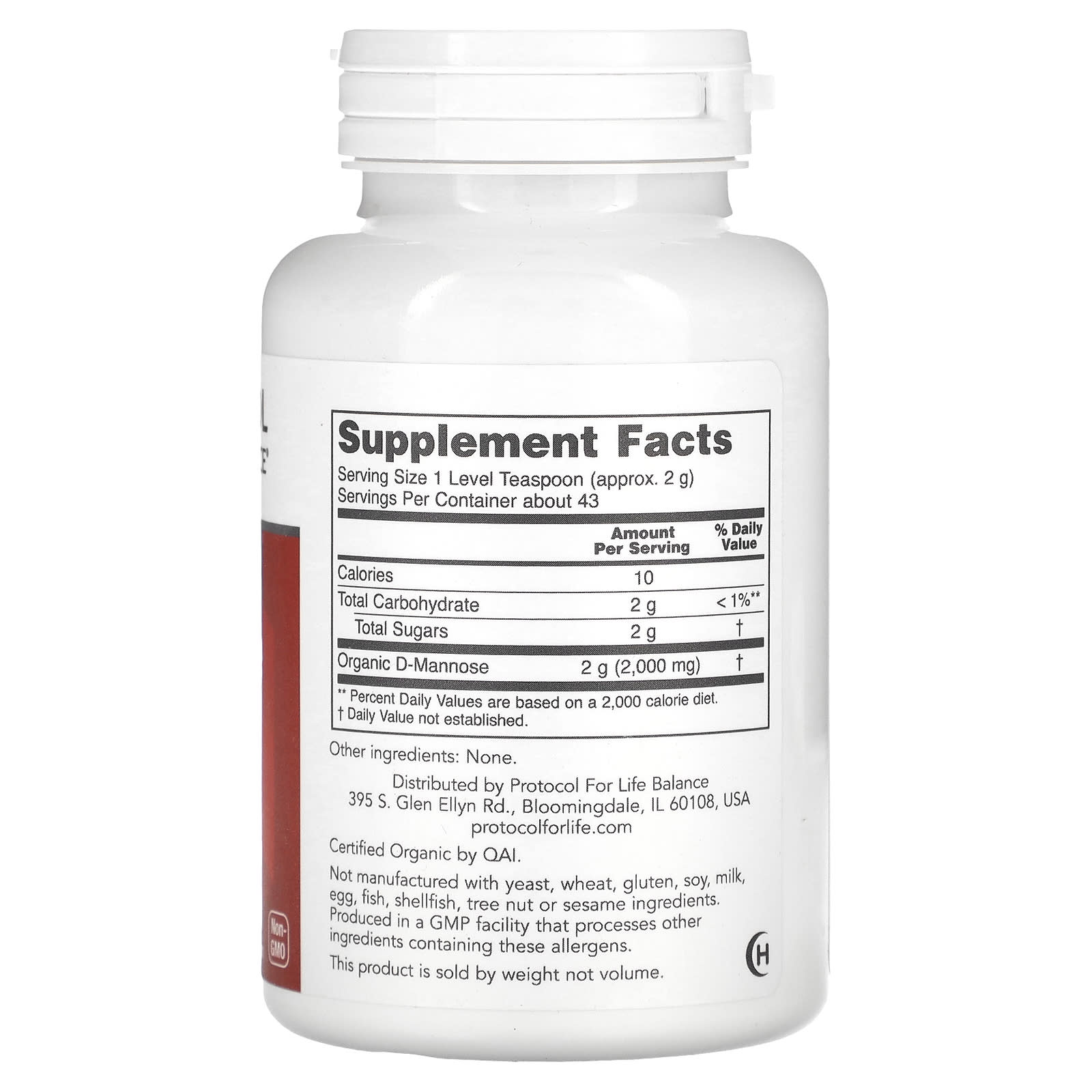 Protocol for Life Balance, D-Mannose Powder, 3 oz (85 g)