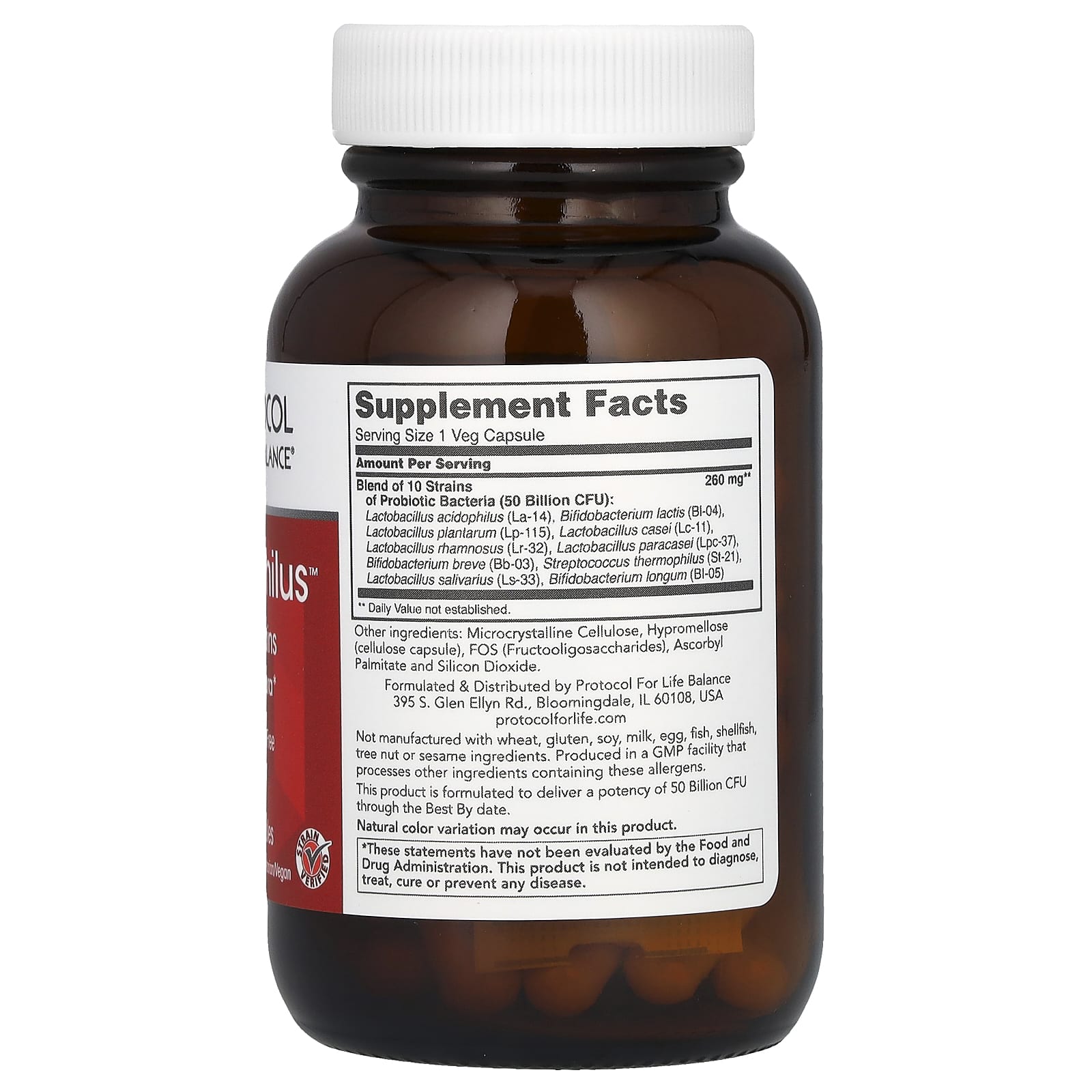 Protocol for Life Balance, ProtoDophilus, 50 Billion, 50 Veg Capsules