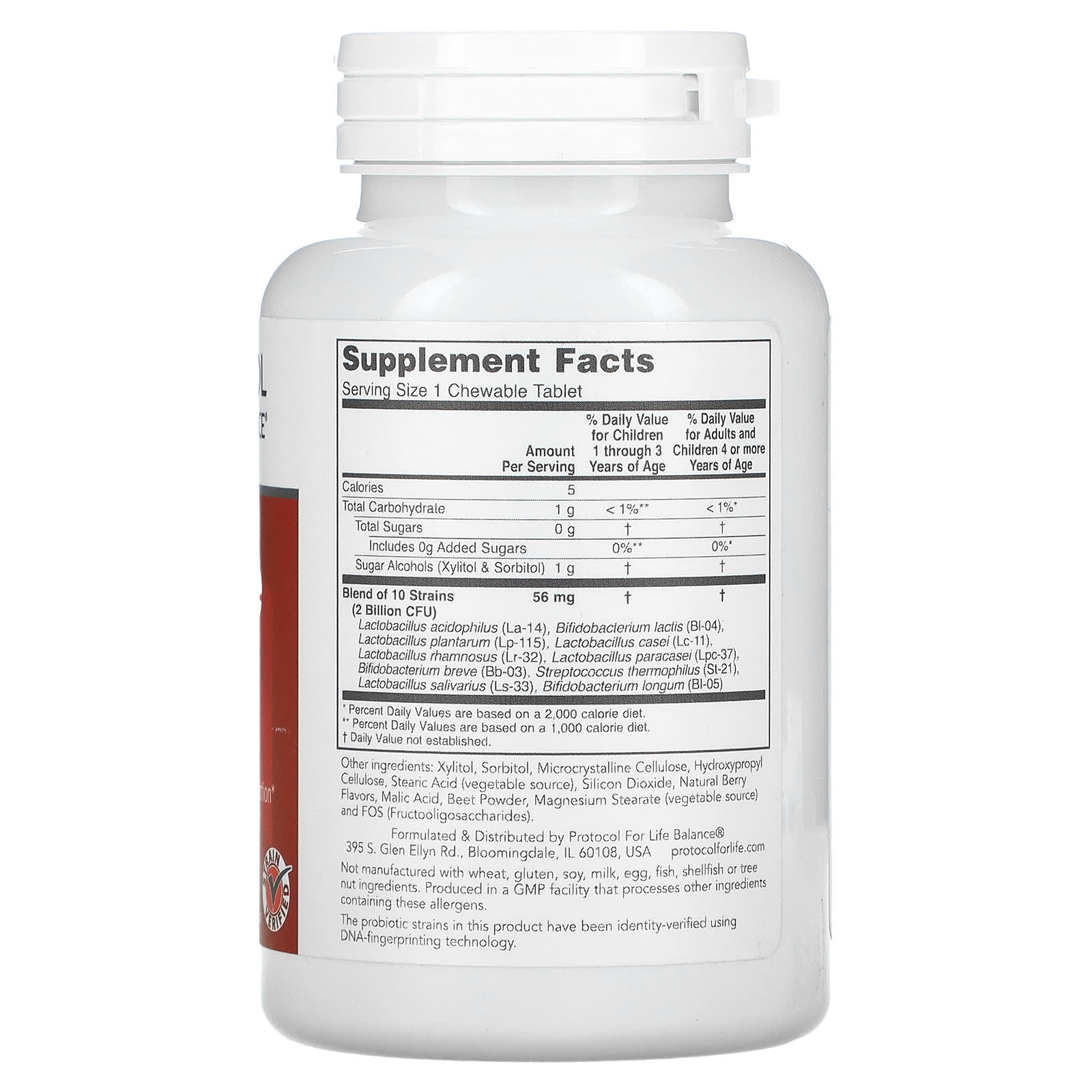 Protocol for Life Balance, Chewable Probiotic, For Children and Adults ...