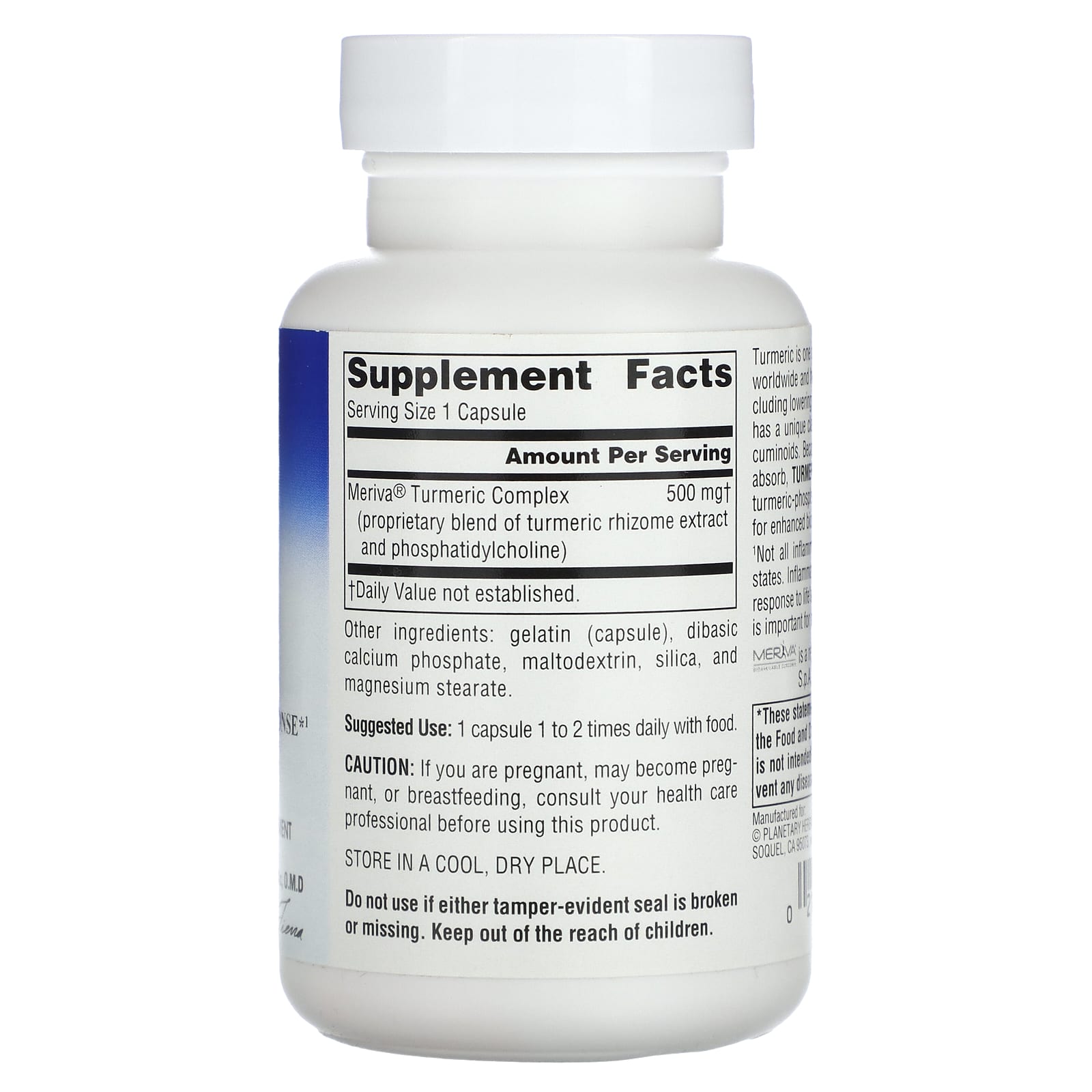 Planetary Herbals, Turmeric Gold, 500 mg, 60 Capsules