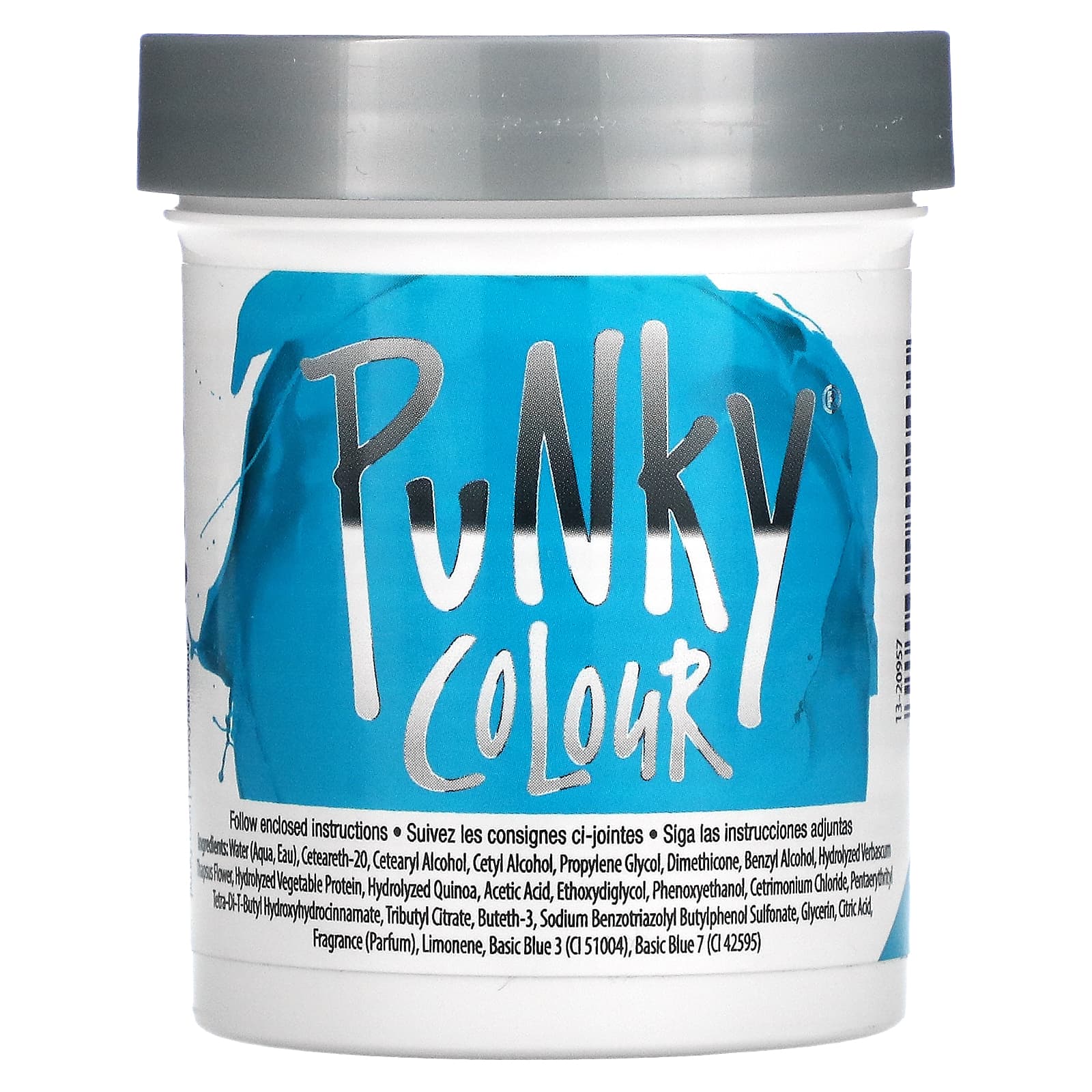 Punky Colour, Semi-Permanent Conditioning Hair Color, Turquoise, 3.5 fl ...