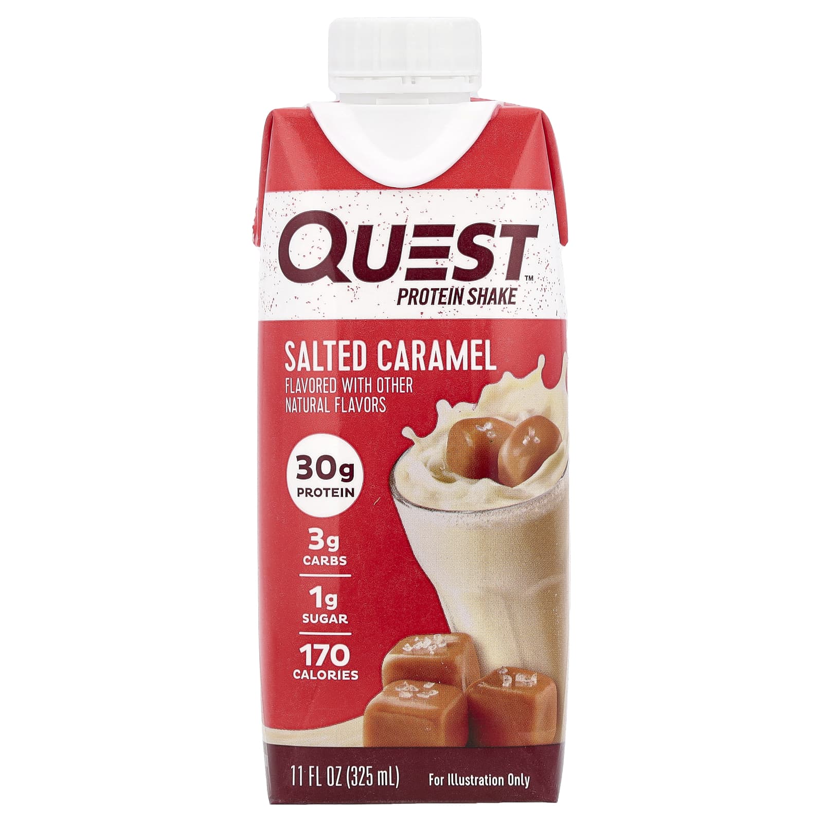 Quest Nutrition, Protein Shake, Salted Caramel, 4 Shakes, 11 fl oz (325 ...