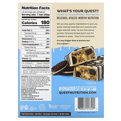 Quest Nutrition, Protein Bar, Dipped Cookies & Cream, 12 Bars, 1.76 oz ...