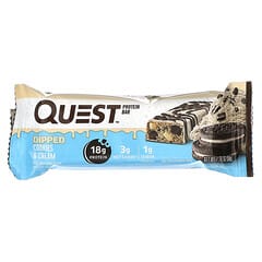 Quest Nutrition, Protein Bar, Dipped Cookies & Cream, 4 Bars, 1.76 oz ...