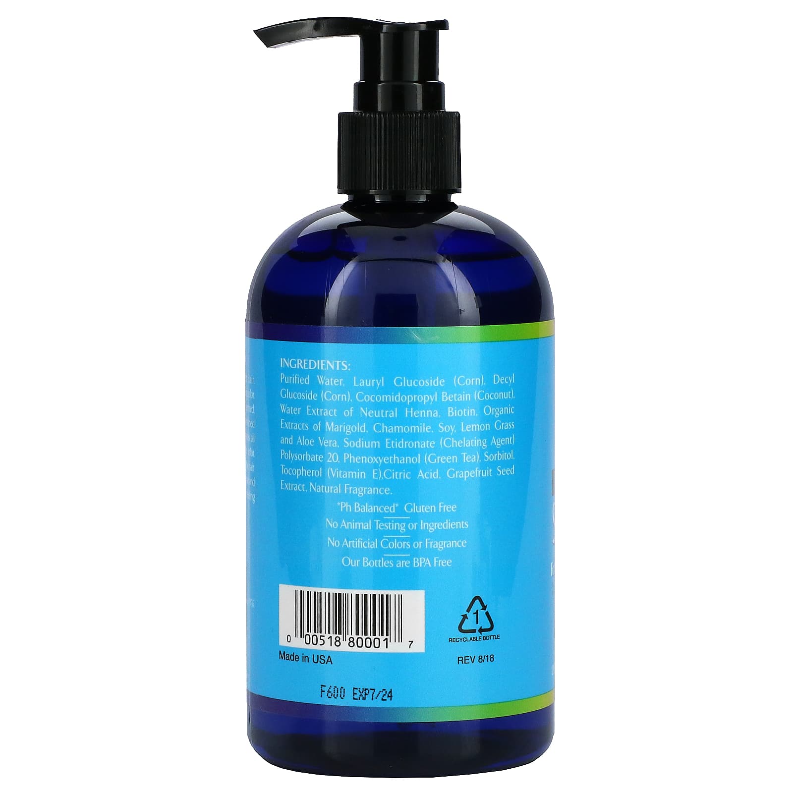 Rainbow Research, Henna & Biotin Herbal Shampoo, For Normal or Color ...