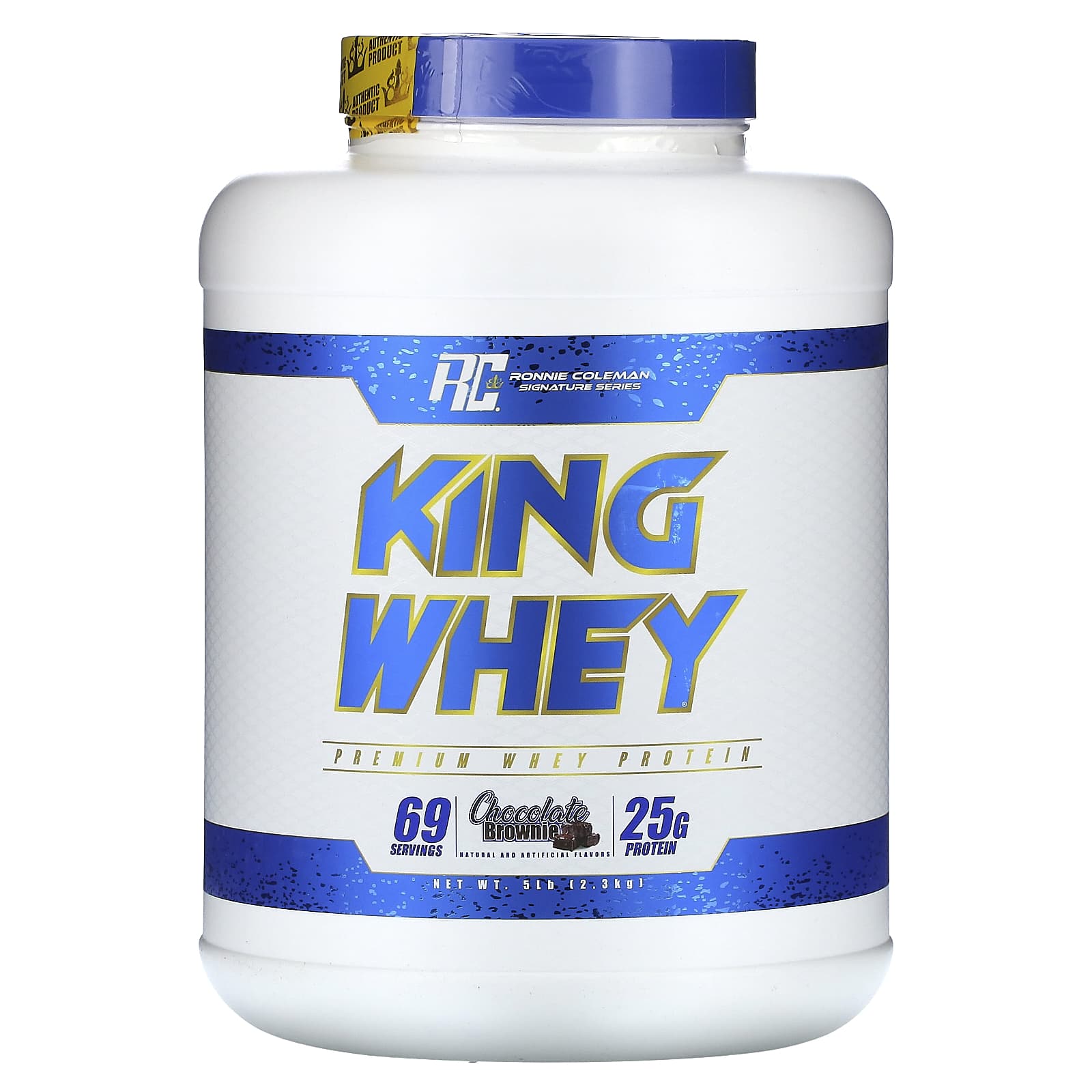 Ronnie Coleman, Signature Series, King Whey, Chocolate Brownie, 5 lbs ...