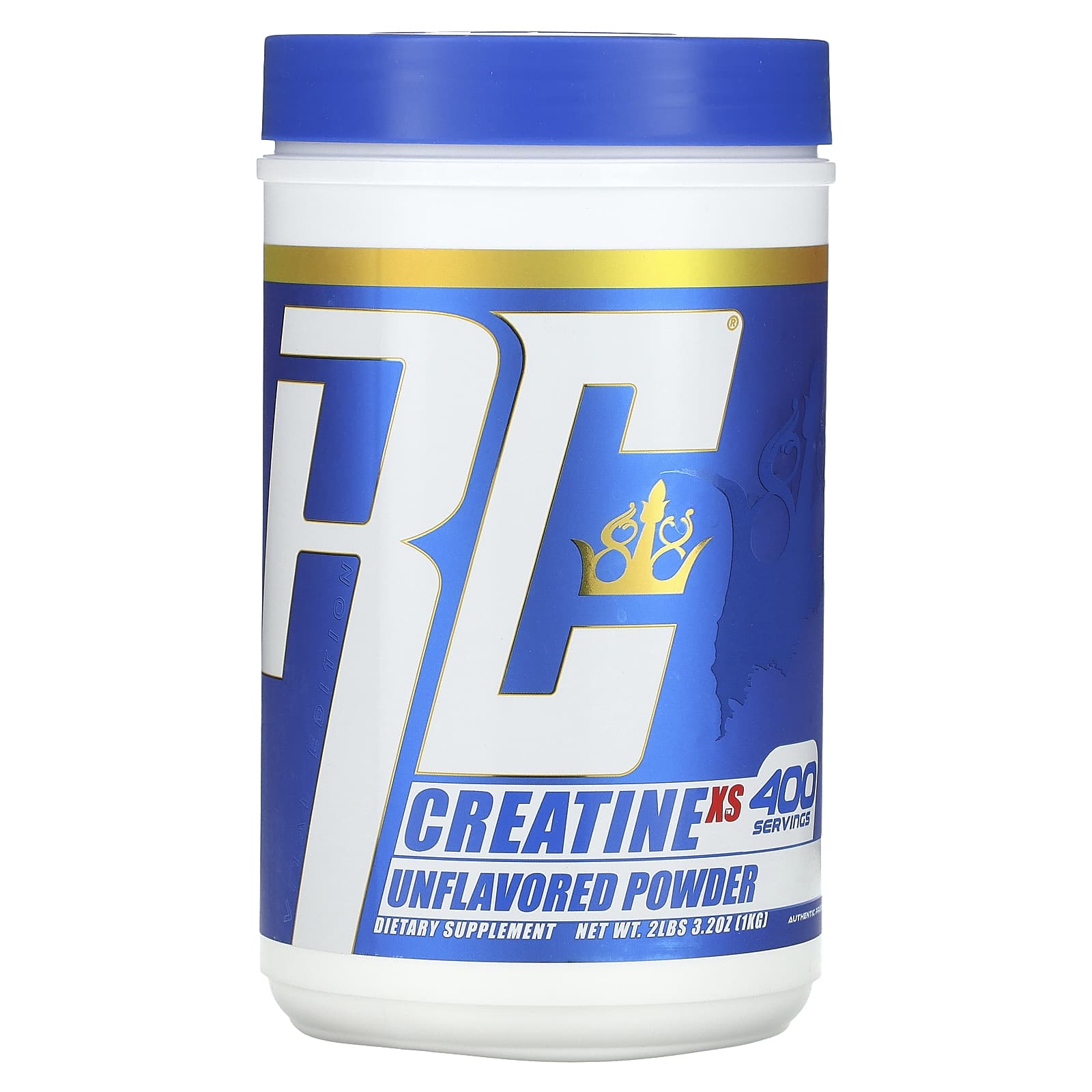 Ronnie Coleman, Vital Edition, Creatina XS en polvo, Sin sabor, 1 kg (2 lb)