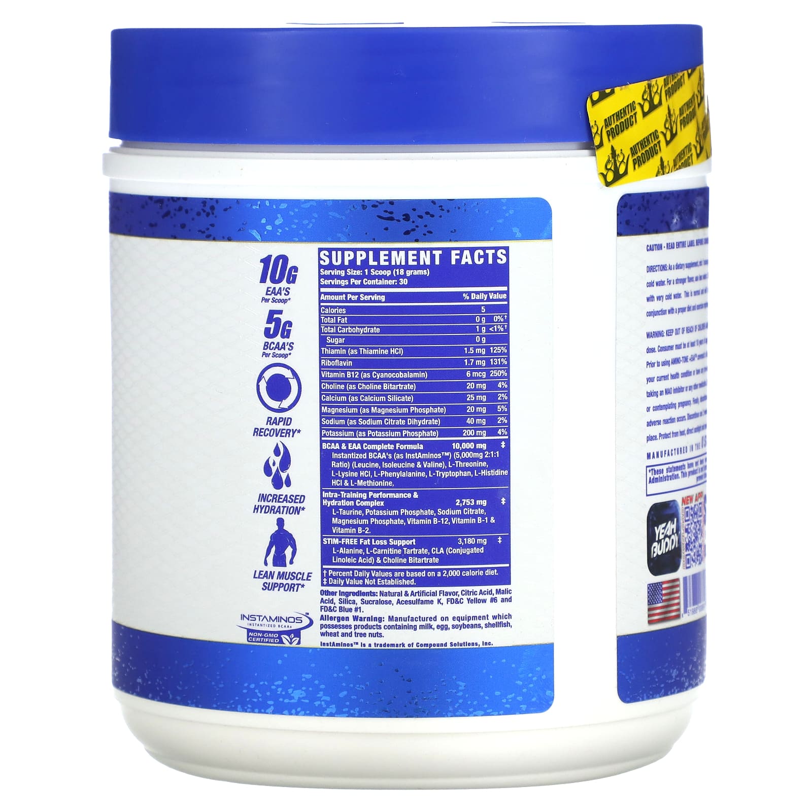 Ronnie Coleman, Signature Series, Amino Tone + EAA, Sour Apple, 1.2 lb ...