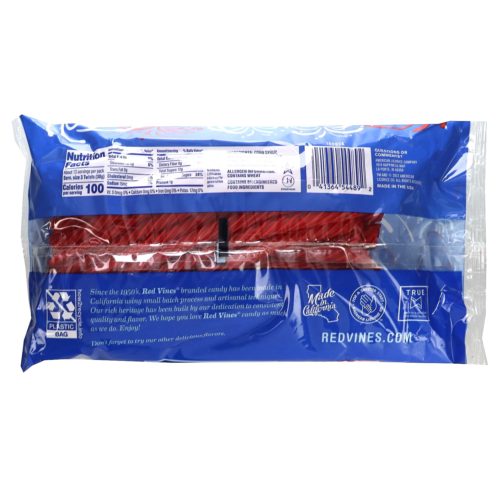 Red Vines, Twists, Original Red, 14 oz (397 g)