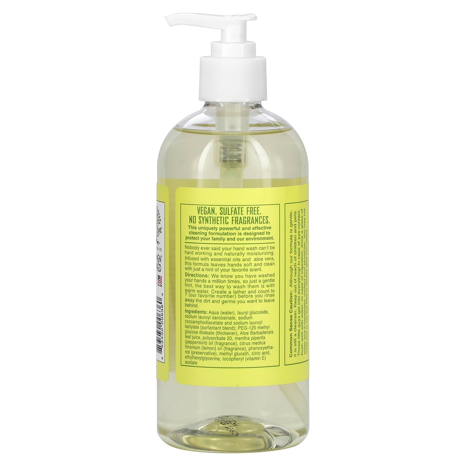 Rebel Green, Fresh & Clean Hand Soap, Peppermint & Lemon, 16.9 fl oz ...