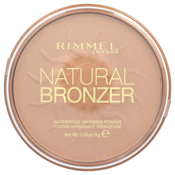 Rimmel London, Natural Bronzer, Waterproof Bronzing Powder, 021 Sun ...