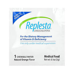 Replesta, Cholecalciferol, Vitamin D3, Natural Orange, 50,000 IU, 4 ...